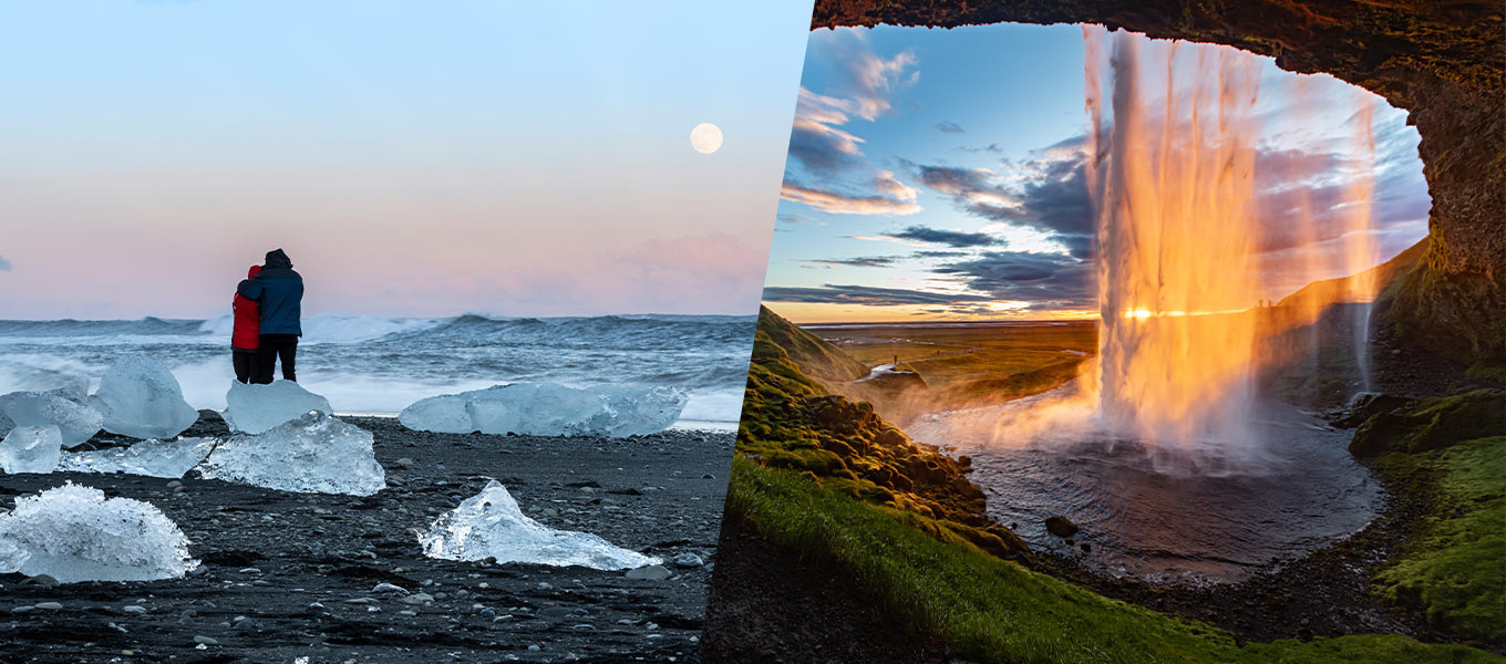 2-Day Iceland South Coast, Glacier Lagoon & Ice Cave Tour