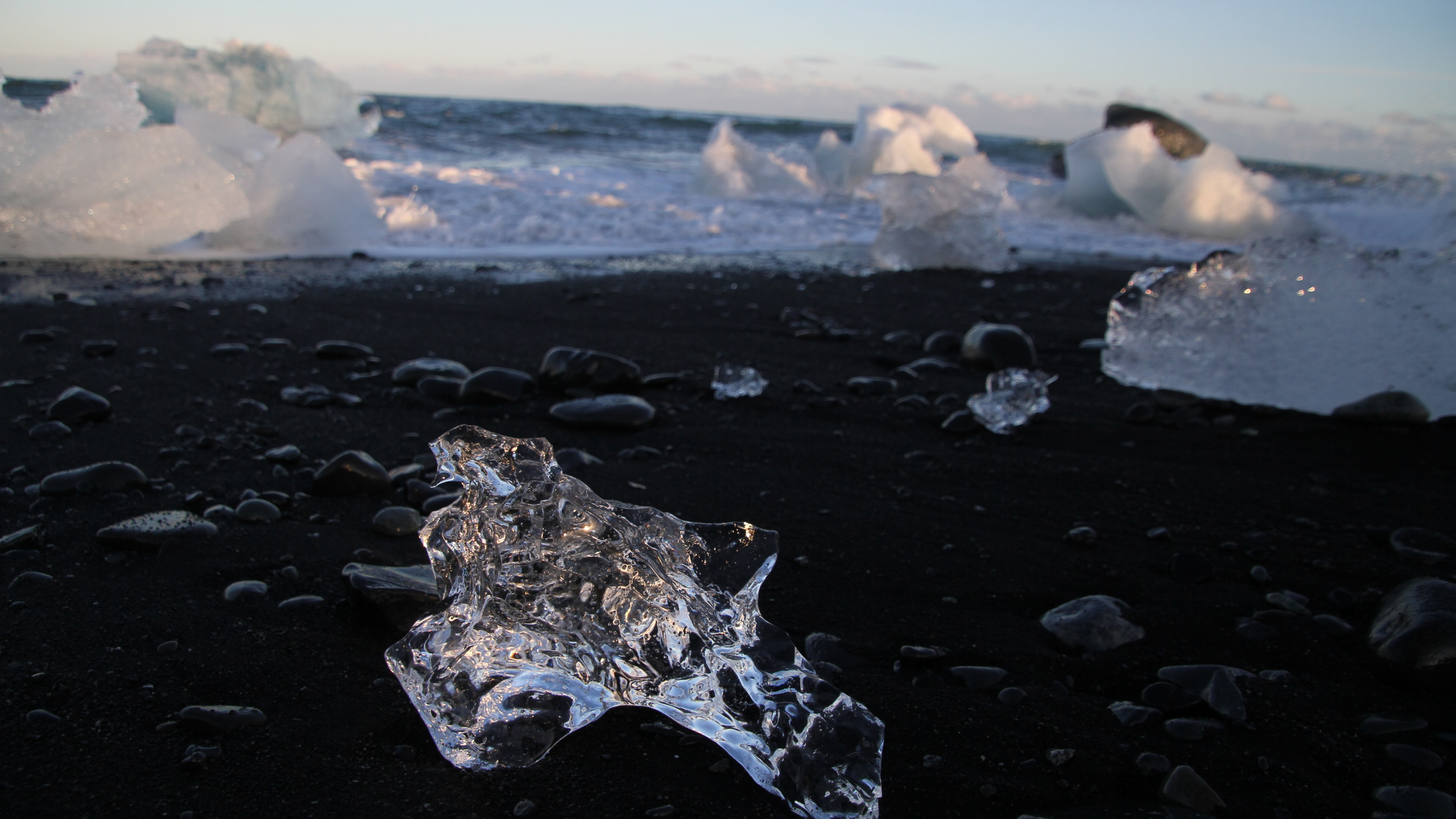 Why is the Sand at Iceland's Diamond Beach Black? | Arctic Adventures