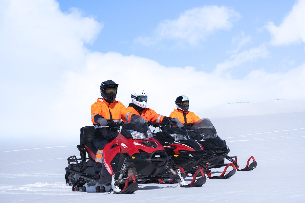 Small-Group Snowmobile Tour on Langjökull Glacier