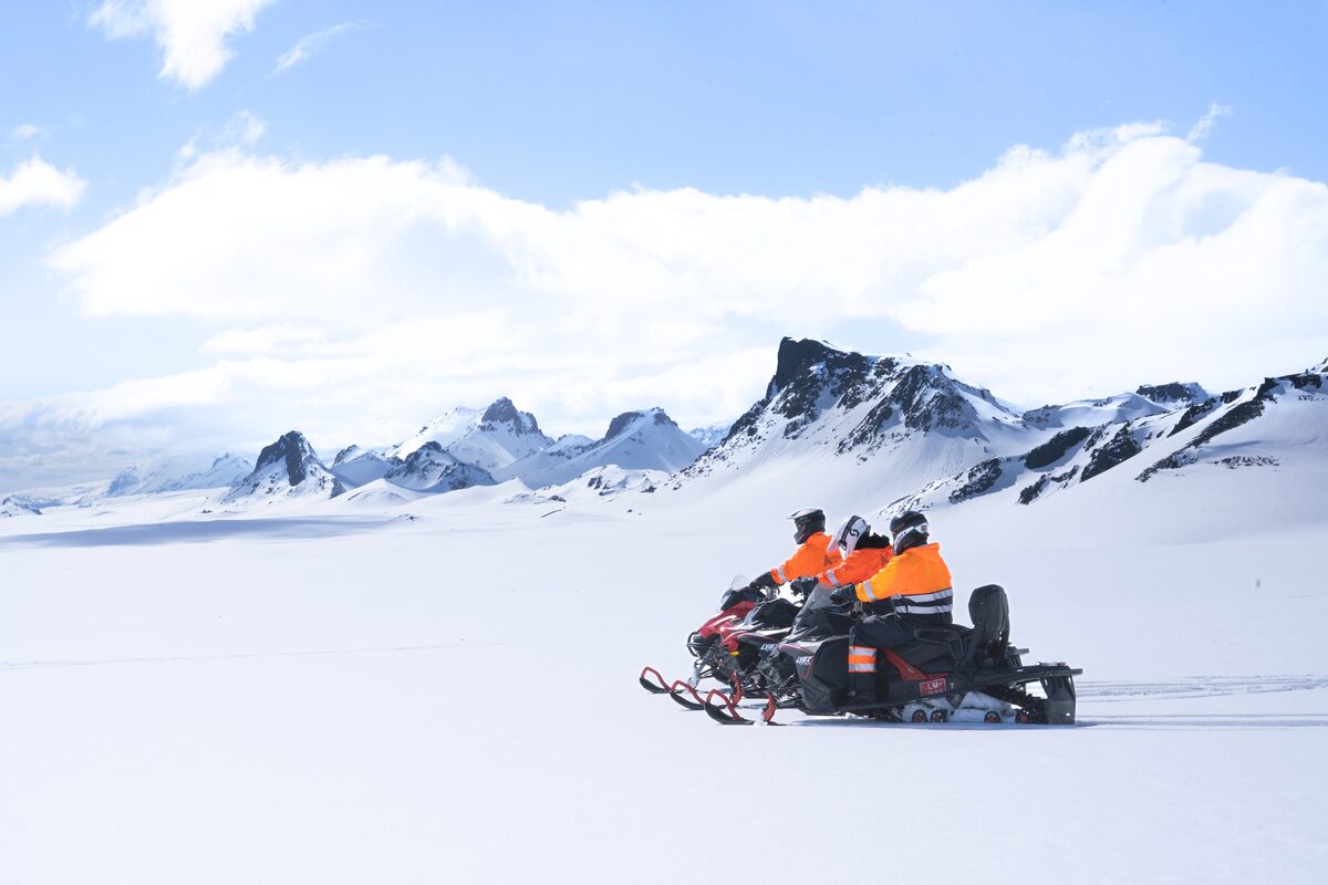 Snowmobiling, Ice Cave & Northern Lights Tour from Reykjavik