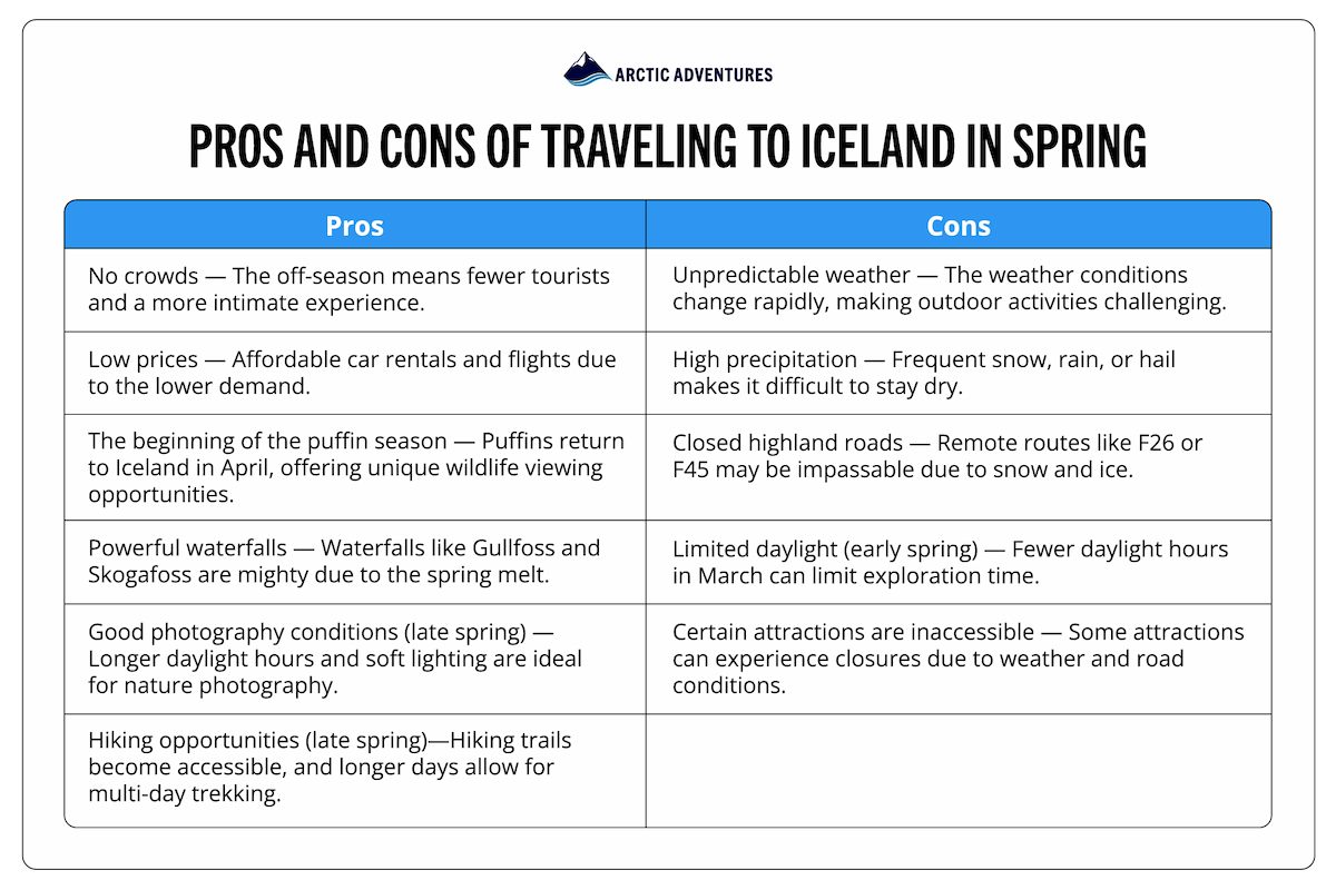 Iceland in Spring: Ultimate Guide to Weather and Activities