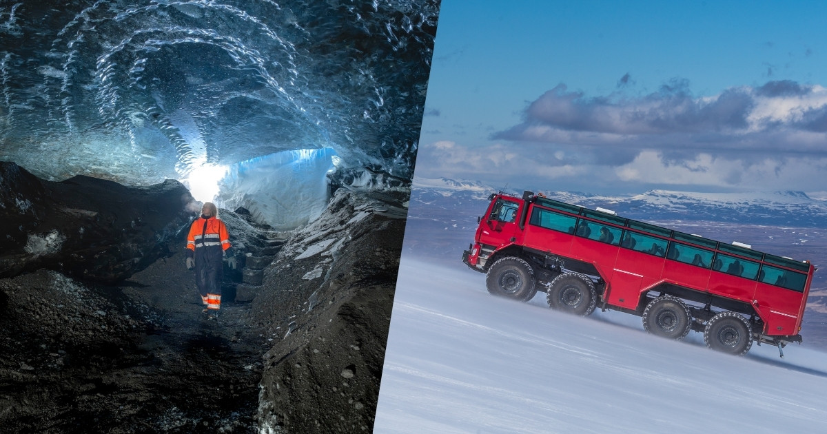 Golden Circle & Ice Cave Monster Truck Tour from Reykjavík